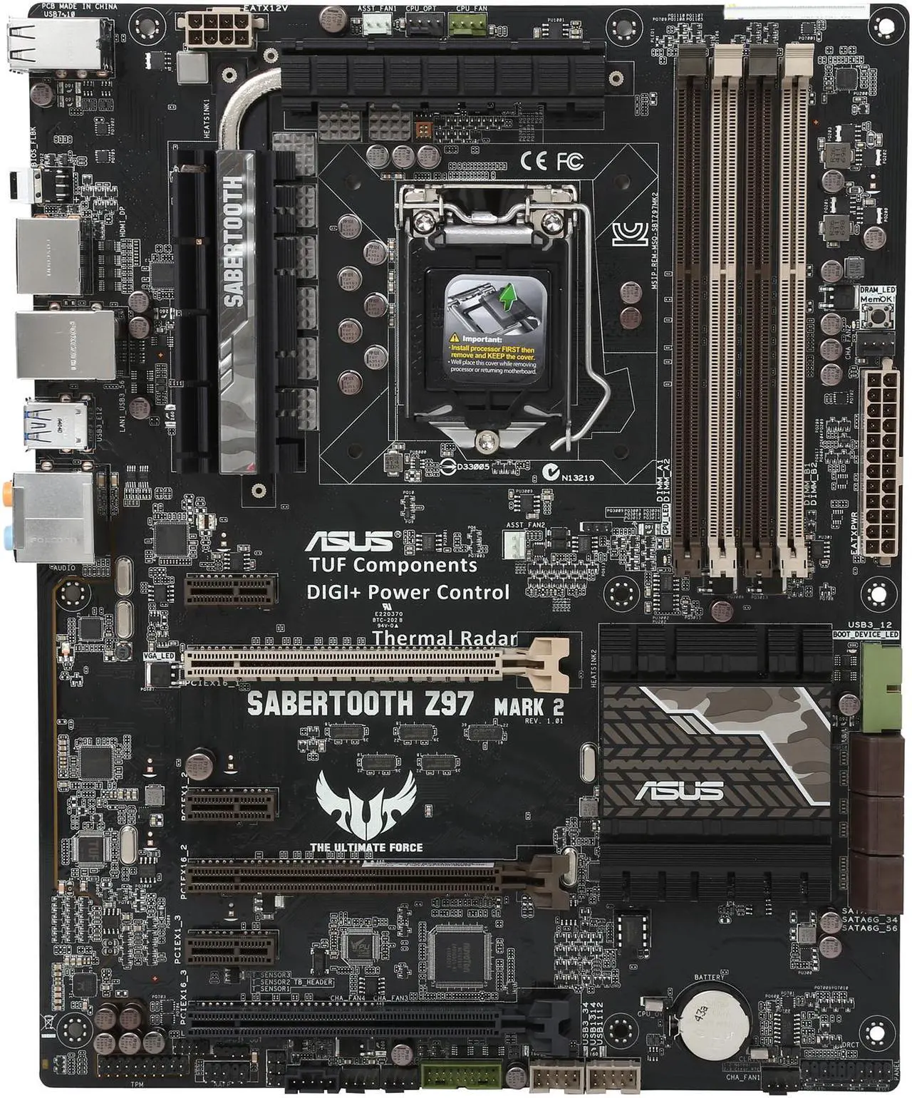 Used - Very Good: ASUS SABERTOOTH Z97 MARK2 LGA 1150 ATX Intel ...