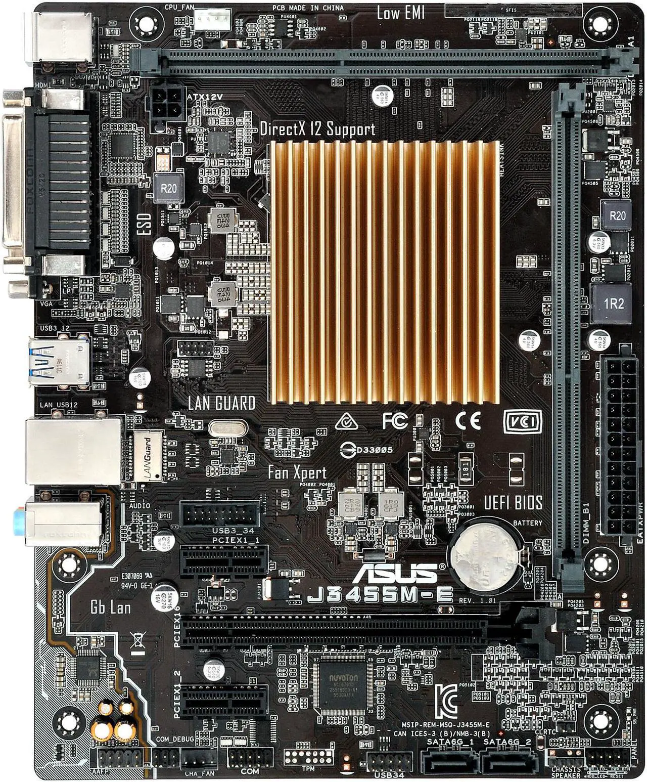 ASUS J3455M-E Intel Celeron Quad-Core J3455 SoC onboard Processors ...