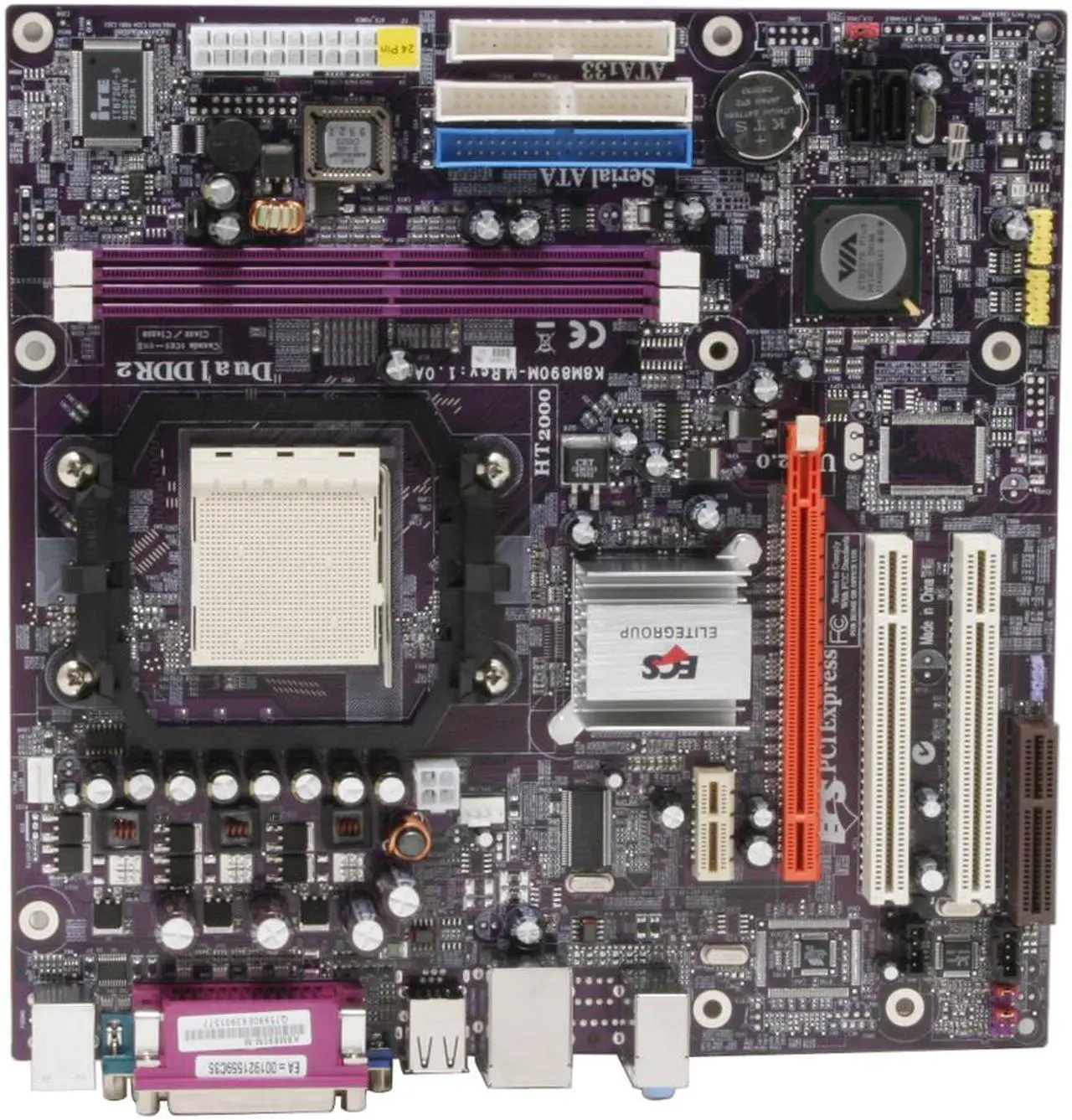 ECS K8M890M-M V1.0 AM2 Micro ATX AMD Motherboard - Newegg.com