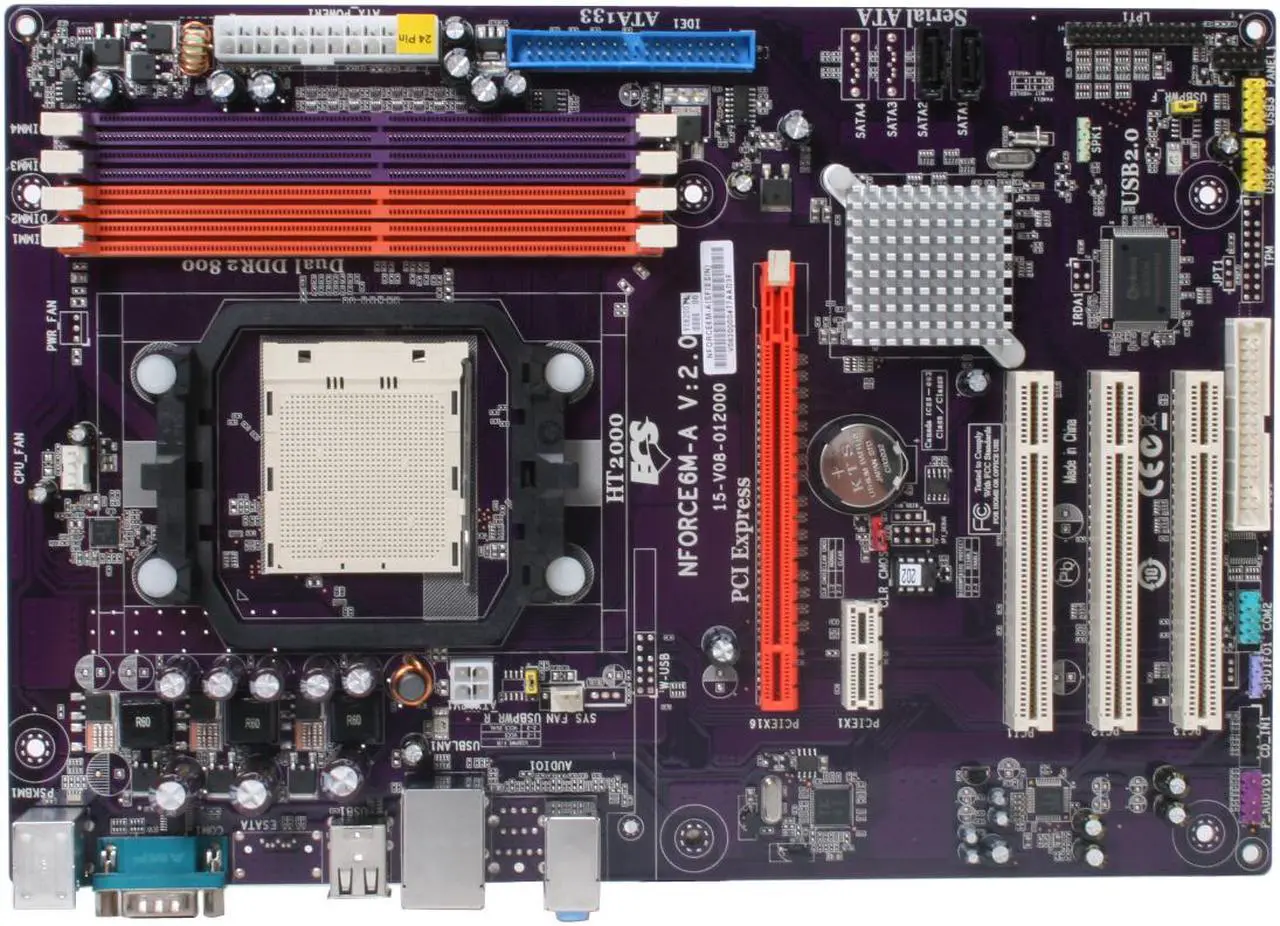 ECS NFORCE6M-A(2.0) AM2 ATX AMD Motherboard - Newegg.com