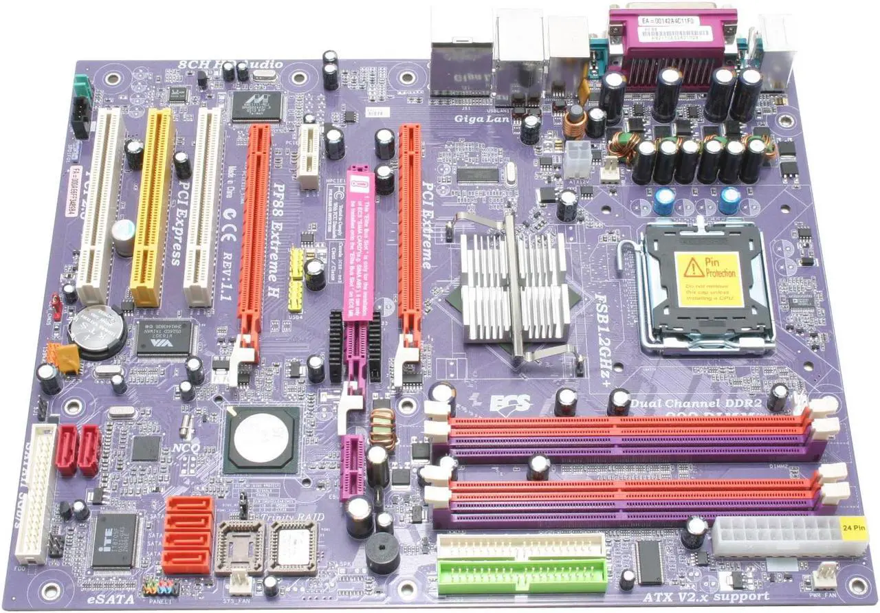 ECS PF88 Extreme Hybrid (1.1) LGA 775 ATX Intel Motherboard - Newegg.com