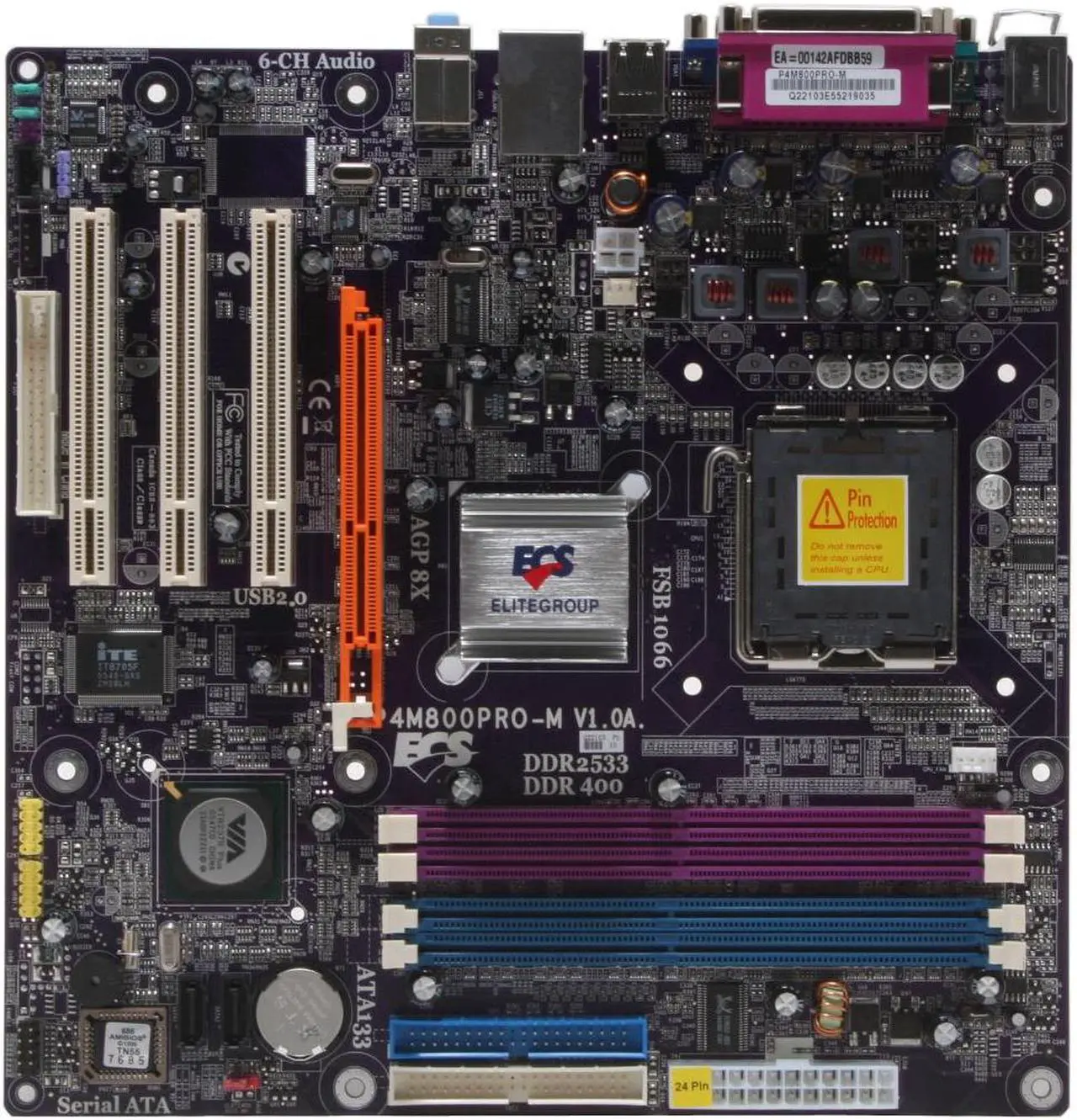 ECS P4M800PRO-M (1.0) LGA 775 Micro ATX Intel Motherboard - Newegg.com