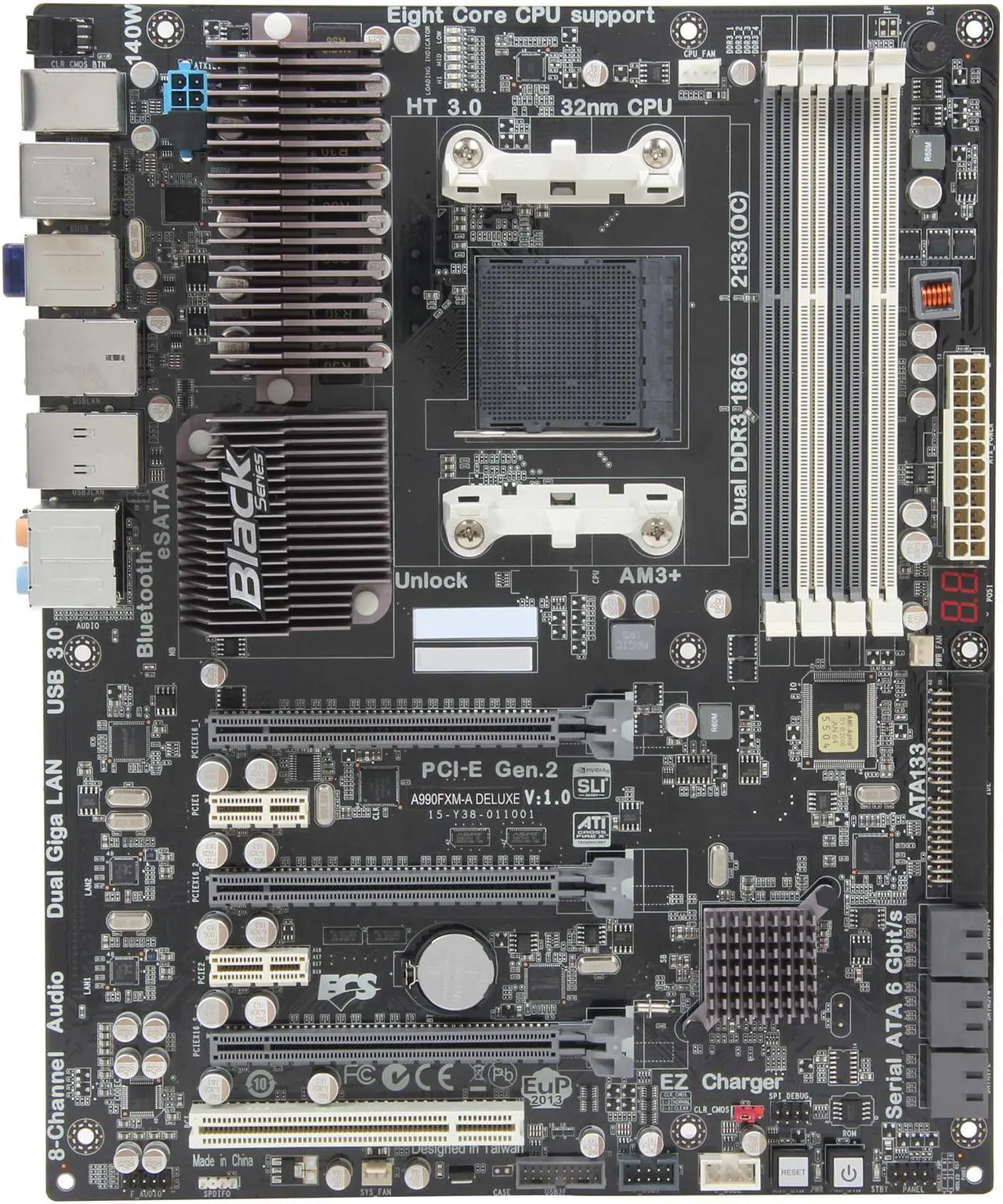 ECS A990FXM-A DELUXE(1.0) AM3+ ATX AMD Motherboard - Newegg.com