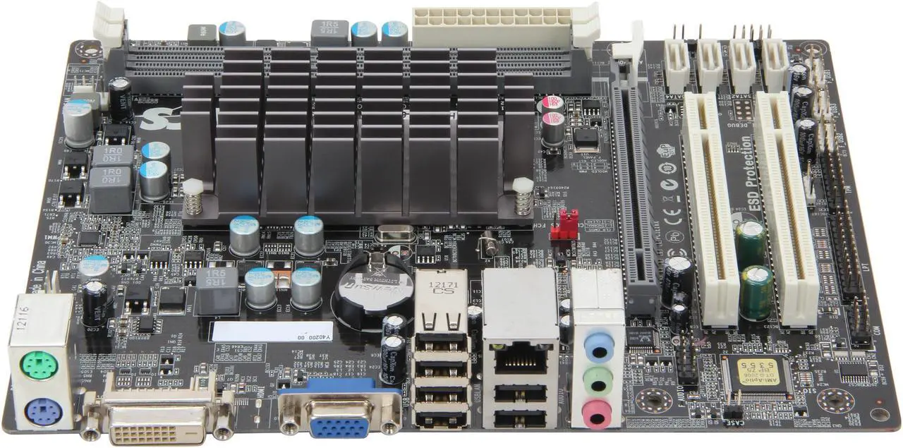 ECS HDC-M/C-60 (v2.0) AMD Fusion APU C-60 (1.0 GHz, dual core) Micro ...