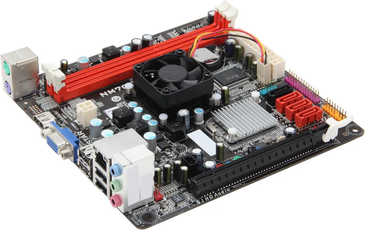 BIOSTAR NM70I-847 Intel Celeron 847 1.1GHz 2C/2T Mini ITX Motherboard ...