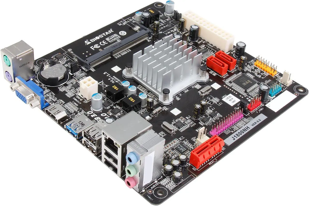 BIOSTAR J1800NH Intel Celeron J1800 Dual-Core Processor Mini ITX Motherboard / CPU / VGA Combo ...