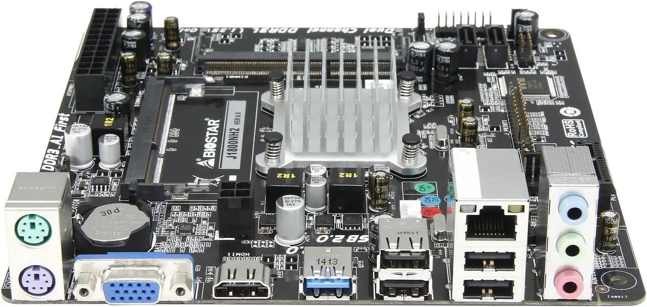 BIOSTAR J1800NH2 Intel Celeron Dual-Core J1800 Mini ITX Motherboard / CPU / VGA Combo - Newegg.com