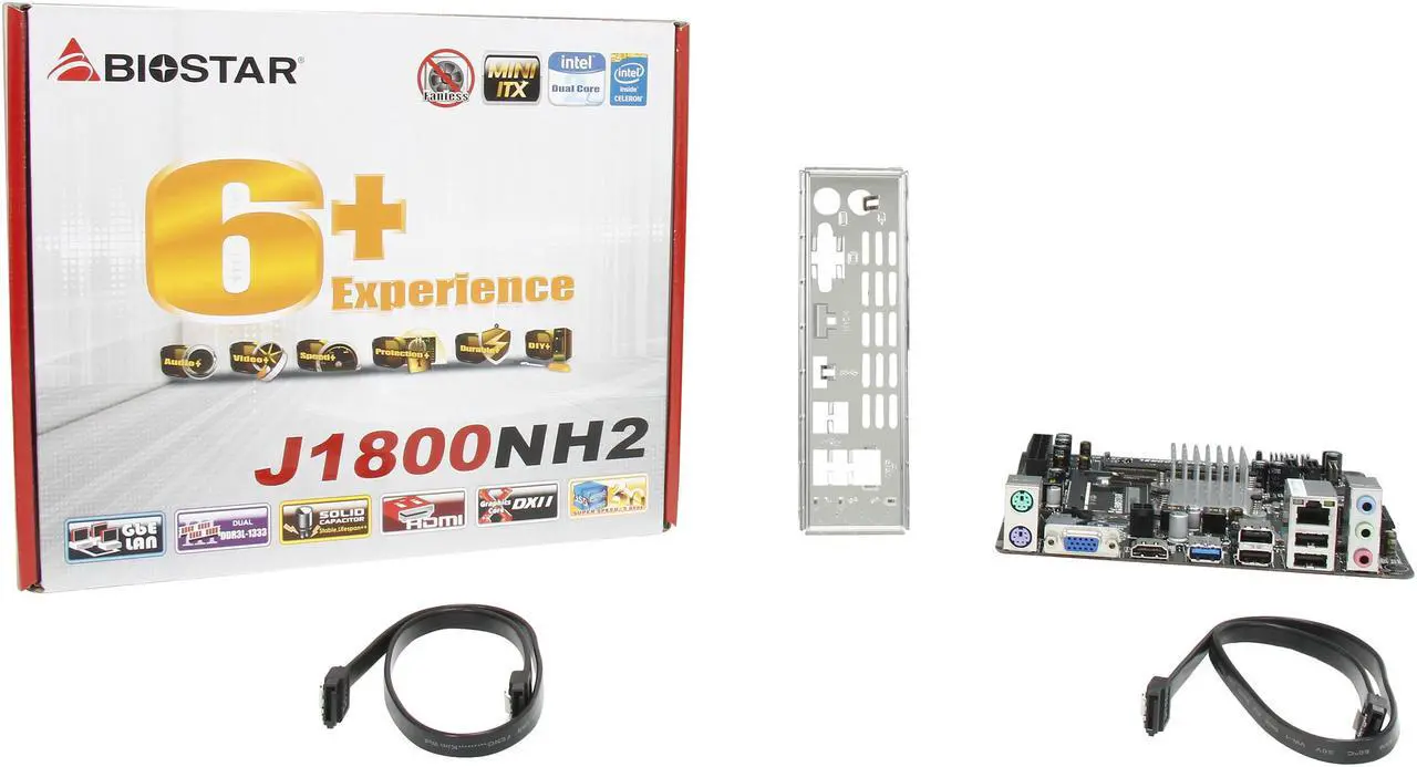 BIOSTAR J1800NH2 Intel Celeron Dual-Core J1800 Mini ITX Motherboard ...
