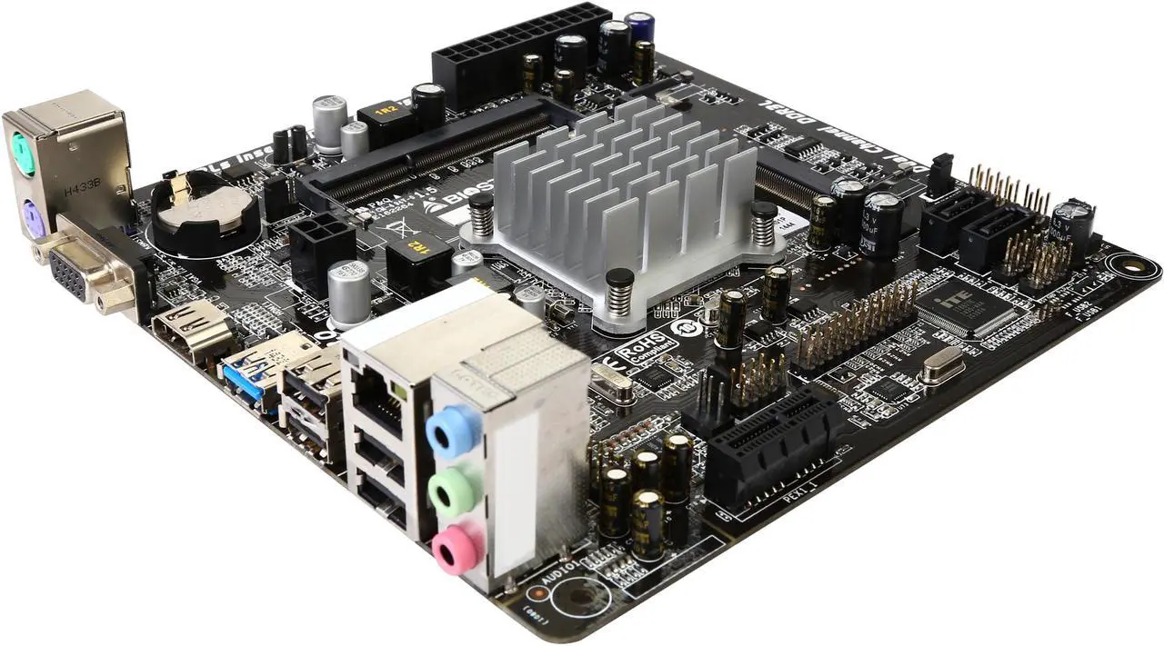 BIOSTAR J1800NH3 Intel Celeron J1800 (2.41GHz) Dual-Core Processor Mini ITX Motherboard / CPU ...