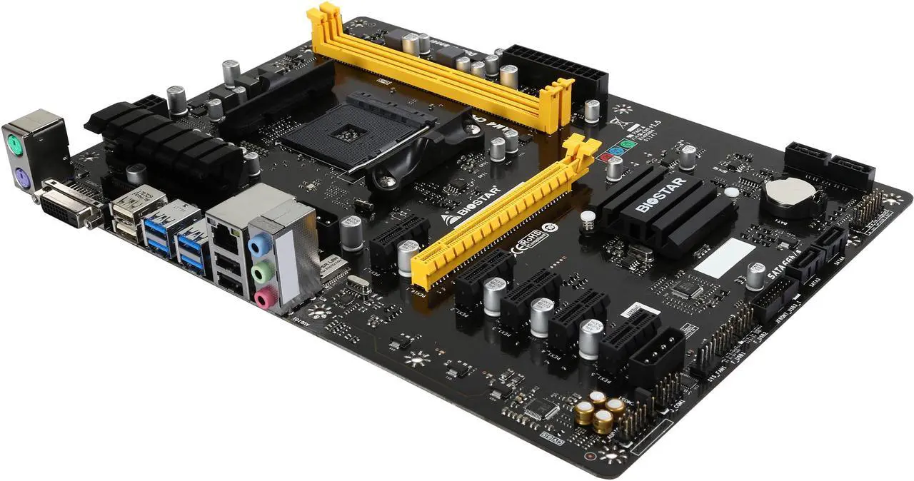 BIOSTAR TB350-BTC AM4 AMD B350 SATA 6Gb/s USB 3.1 ATX AMD Motherboard ...