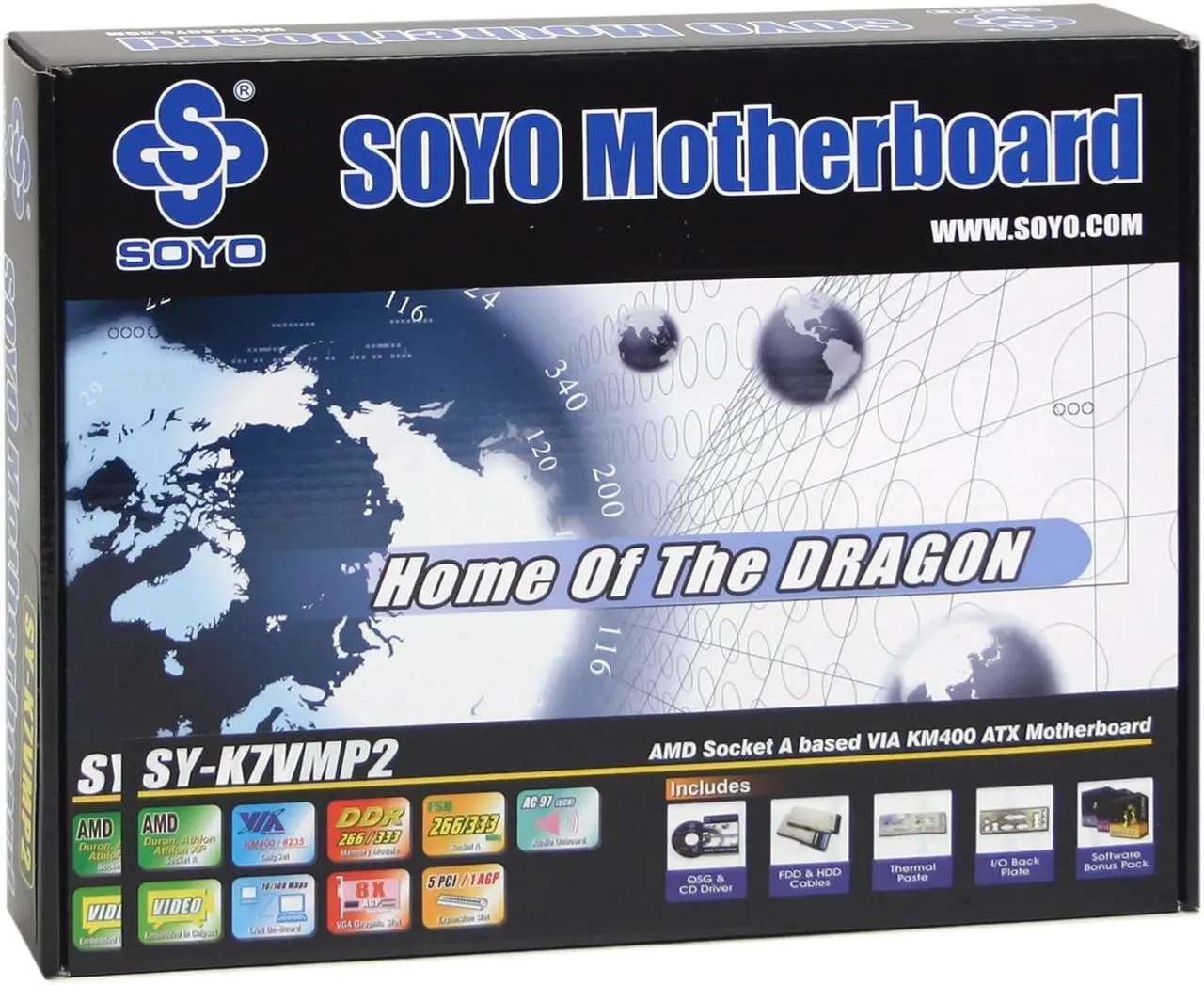 Open Box: SOYO SY-K7VMP2 462(A) ATX AMD Motherboard - Newegg.com