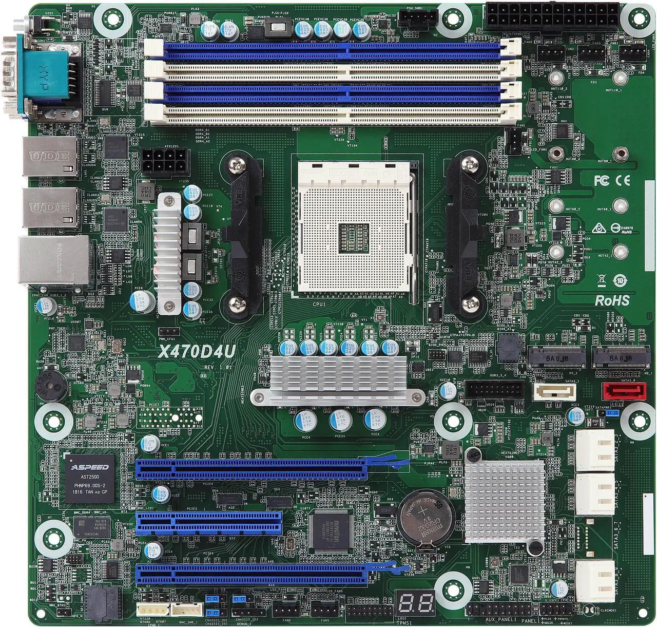 AsRock Rack X470D4U Micro ATX Server Motherboard AM4 Ryzen - Newegg.ca