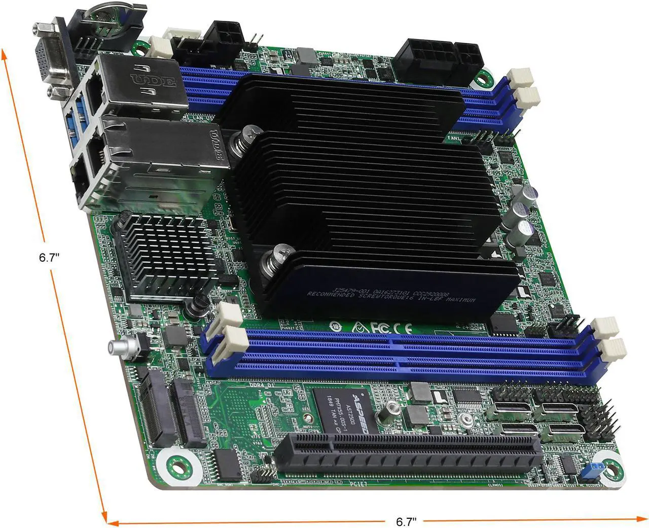 AsRock Rack D2163D4I2-2T Mini-ITX Server Motherboard Intel Xeon D-2100 ...