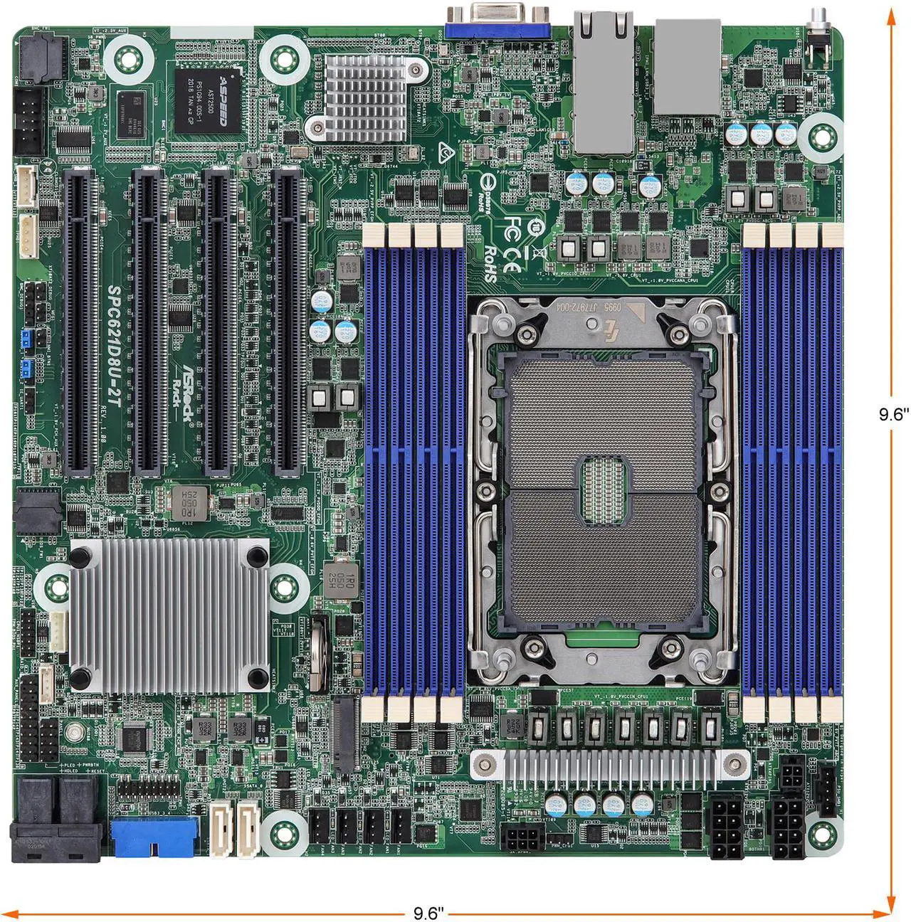 AsRock Rack SPC621D8U-2T Micro ATX Server Motherboard - Newegg.com