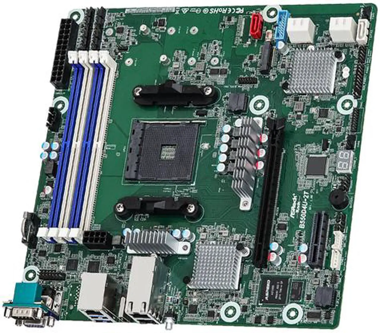 AsRock Rack B550D4U Micro-ATX Server Motherboard AMD AM4 (PGA1331 ...