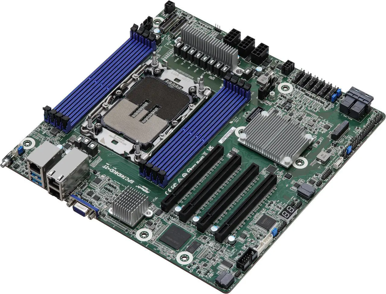 ASRock Rack SPC741D8UD-2T/X550 Deep Micro-ATX Server Motherboard Single ...