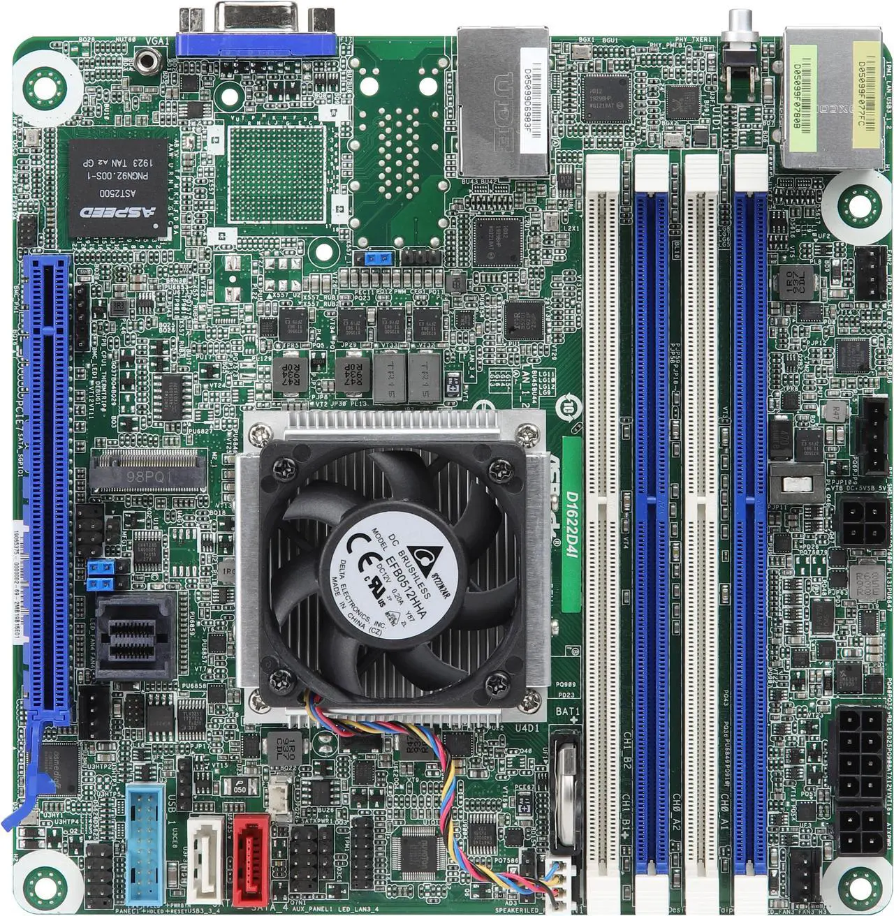 ASRock Rack D1622D4I Mini-ITX SoC Server Motherboard Intel® Xeon® D ...