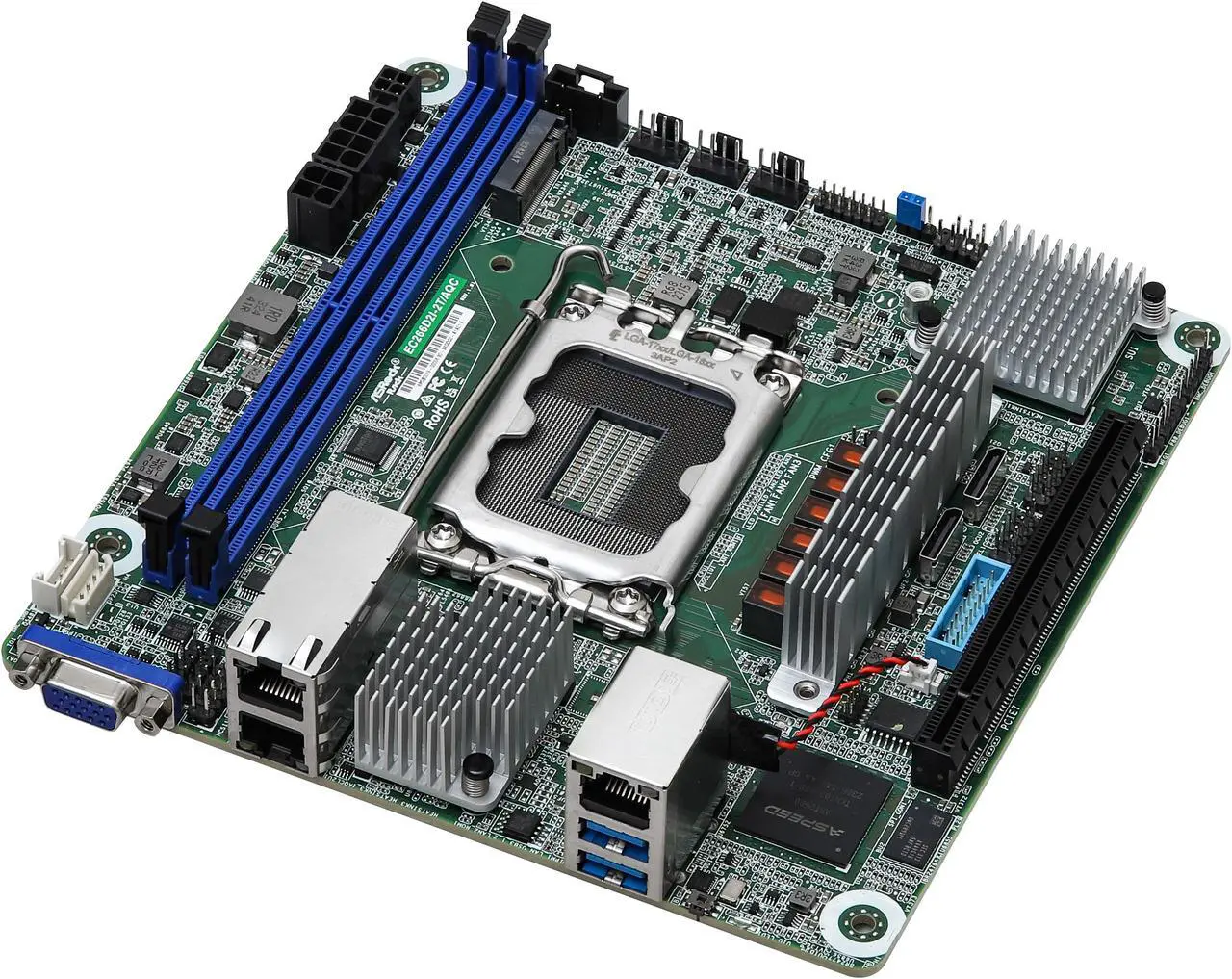 ASRock Rack Server Motherboard EC266D2I-2T/AQC Mini-ITX 2x 10GLan ...