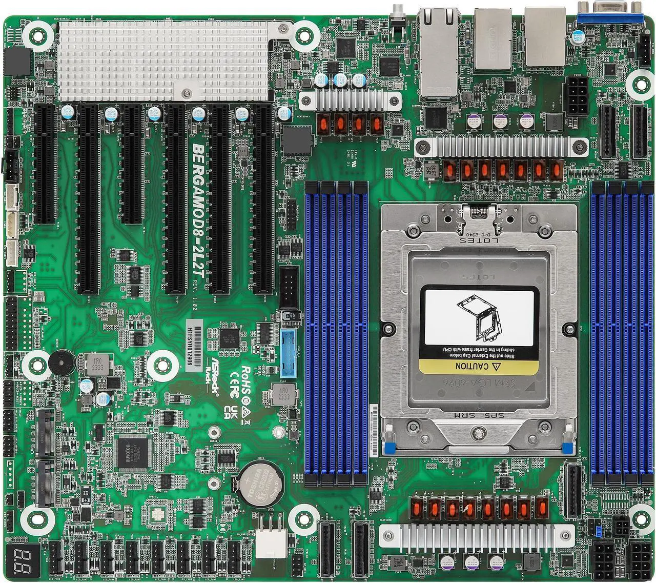 ASRock Rack Server Motherboard BERGAMOD8-2L2T CEB Single Socket SP5 ...