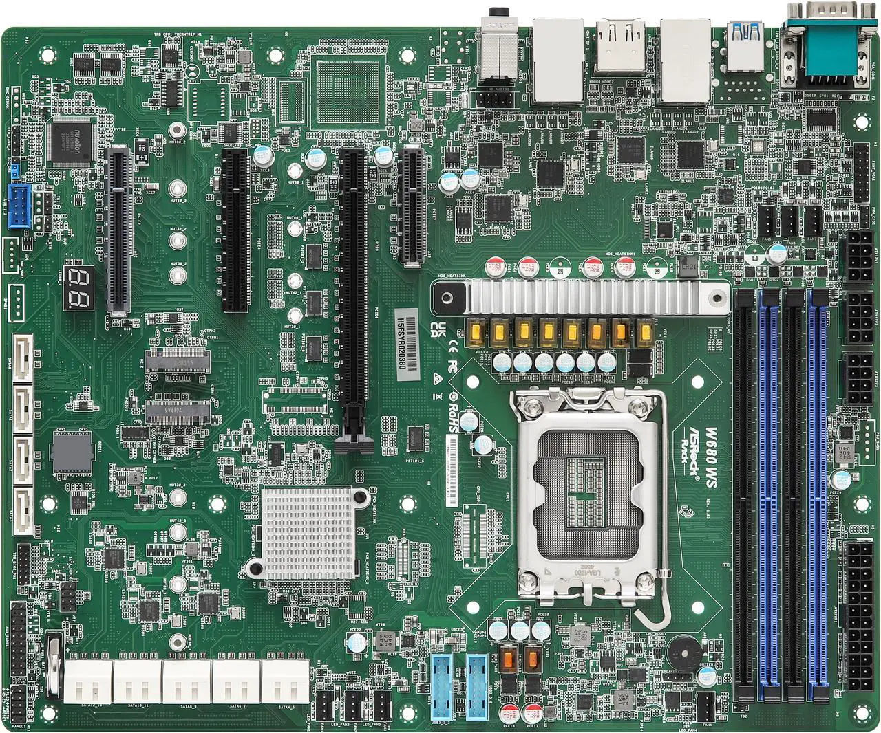 ASRock Rack W680 WS ATX Workstation Motherboard, Intel Core 14th Gen ...