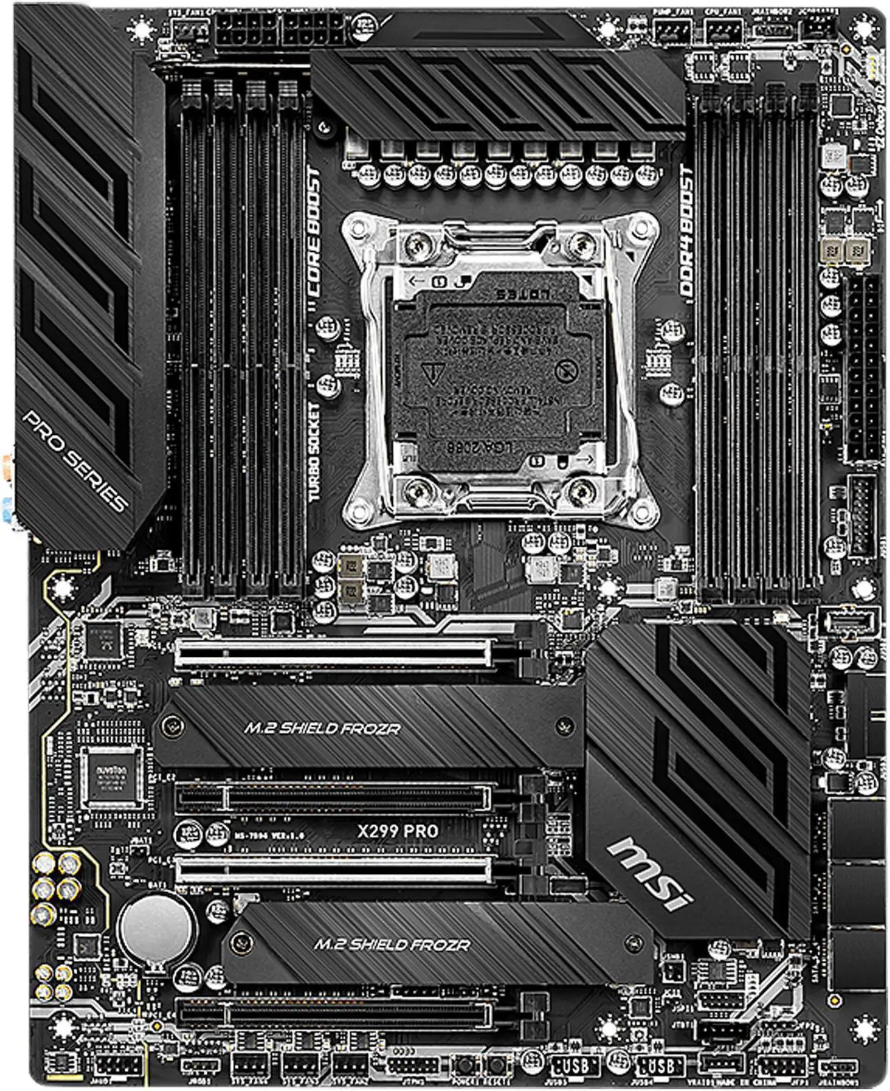 MSI PRO X299 PRO LGA 2066 ATX Intel Motherboard - Newegg.com