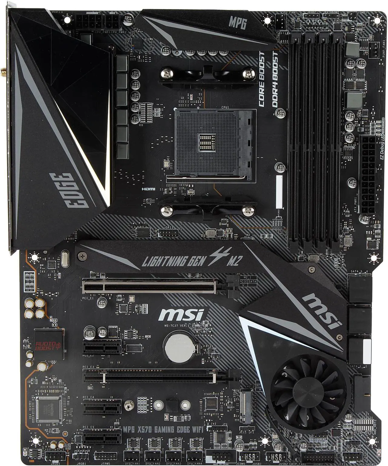 Refurbished: MSI MPG X570 GAMING EDGE WIFI AM4 ATX AMD Motherboard ...