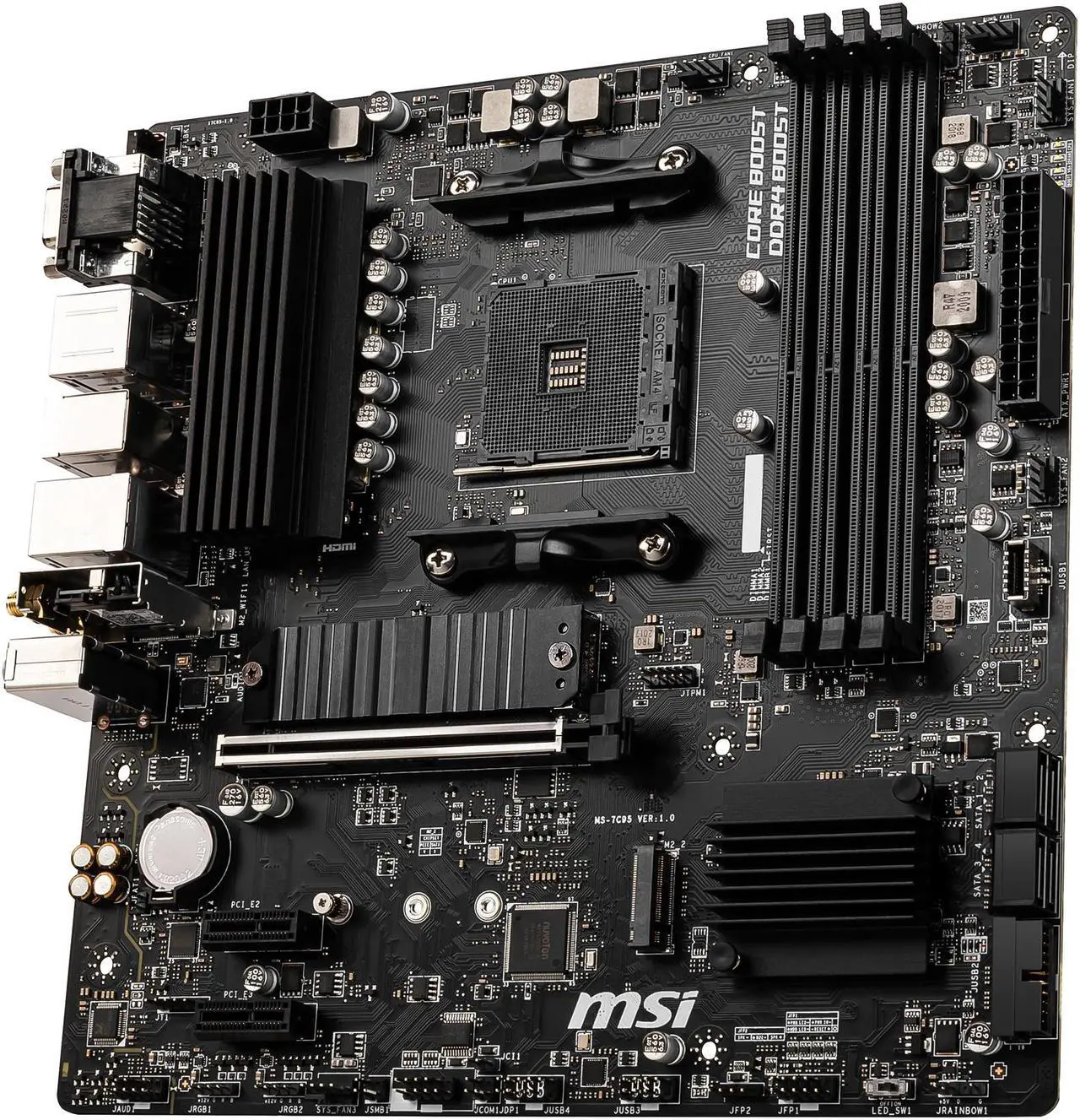 Refurbished: MSI PRO B550M PRO-VDH WIFI AM4 Micro ATX AMD Motherboard ...