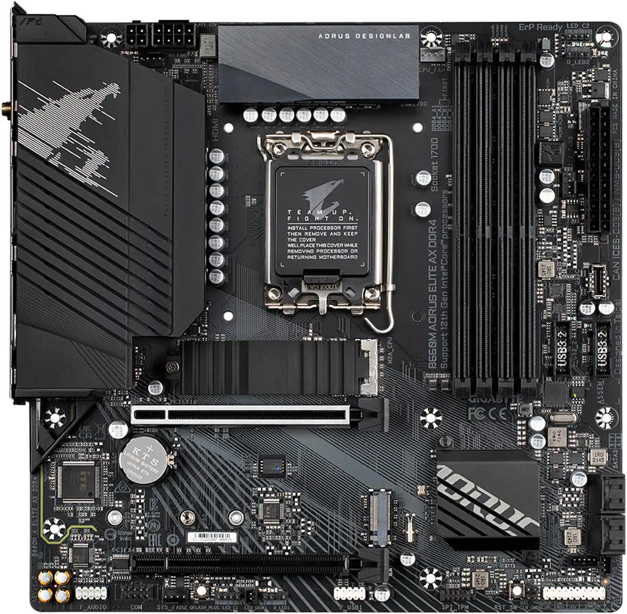 Open Box: GIGABYTE B660M AORUS ELITE AX DDR4 B660 Intel LGA 1700 Micro-ATX Motherboard with DDR4 ...