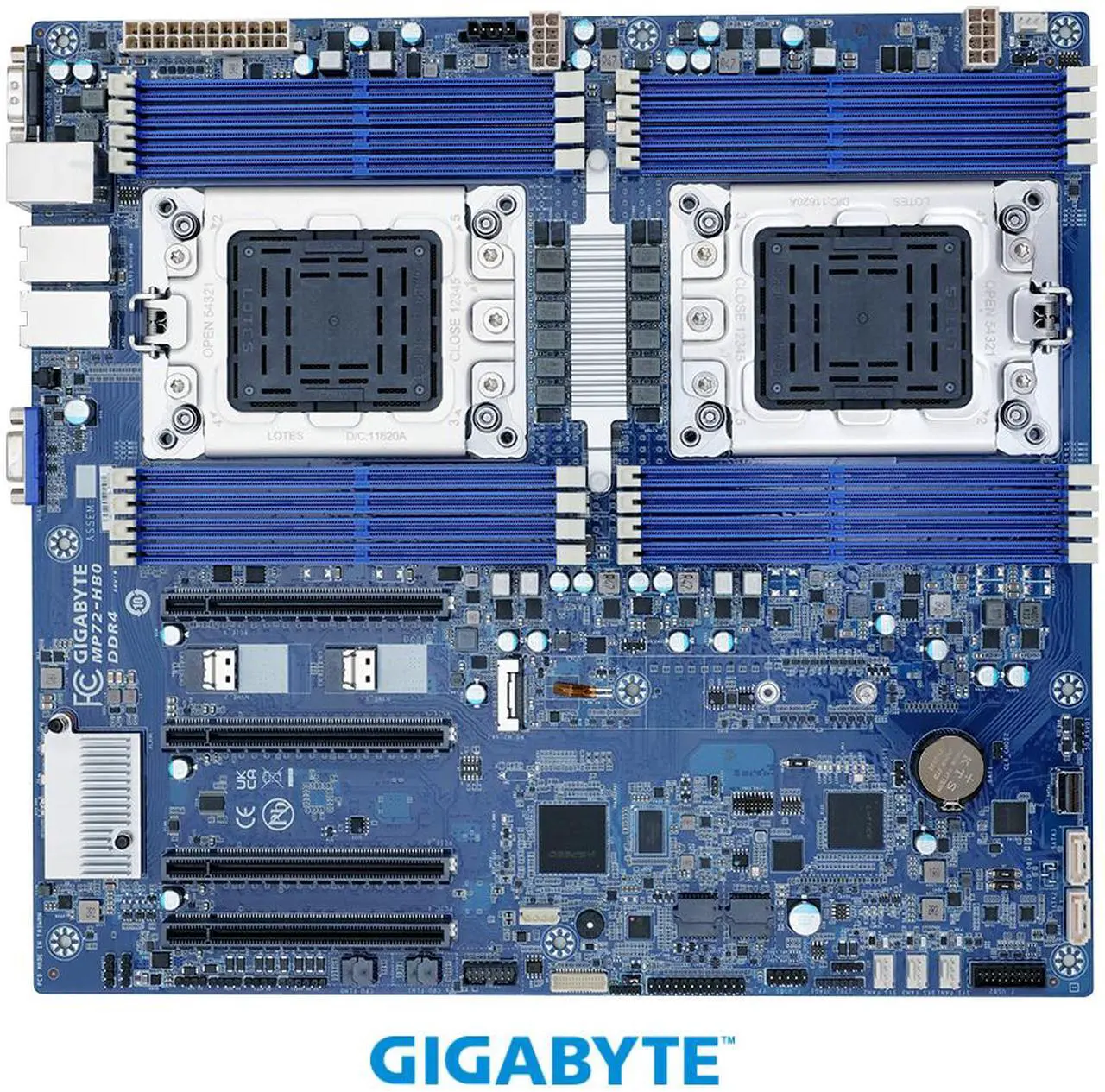 GIGABYTE MP72-HB0 Dual Ampere® Altra®/Altra® Max Processors E-ATX DP ...