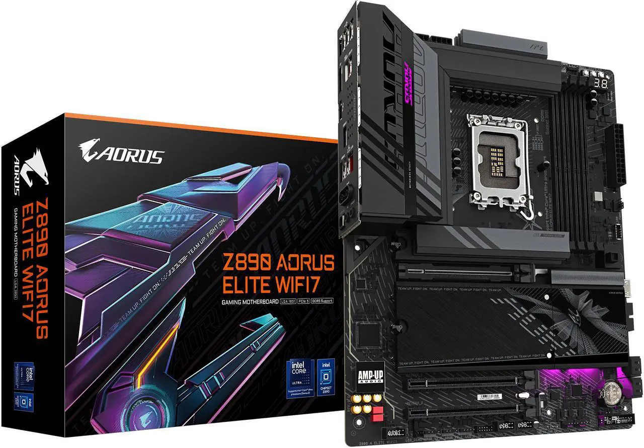 GIGABYTE Z890 AORUS ELITE WIFI7 Ultra Core (Series 2) LGA 1851, ATX ...