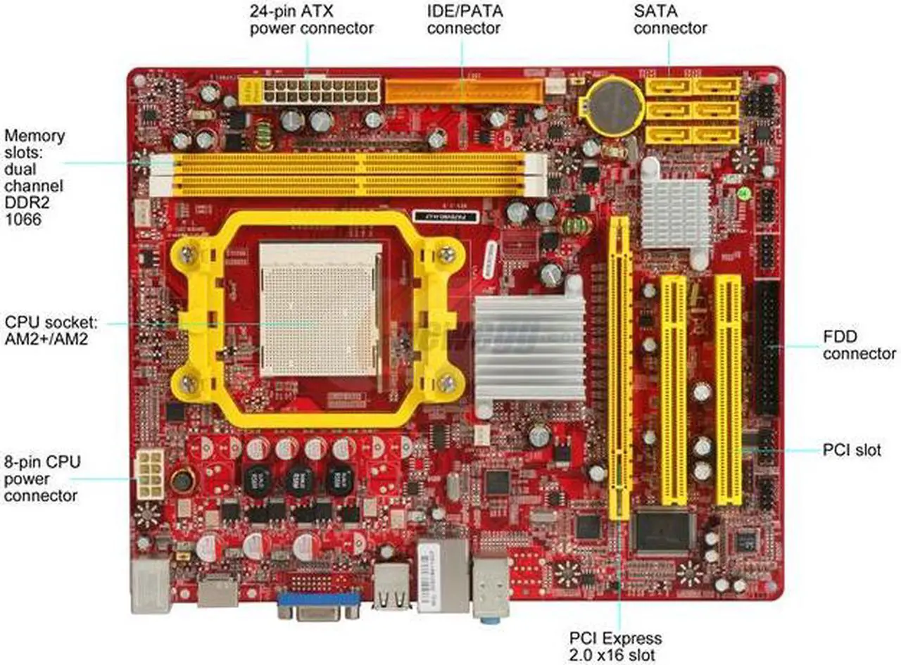 JetWay JPA78VM5-H-LF AM2+/AM2 Micro ATX AMD Motherboard - Newegg.com