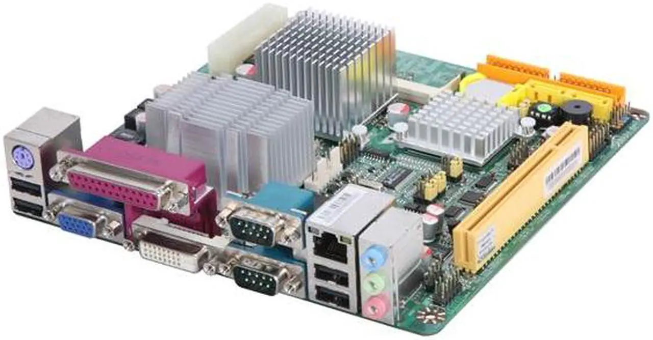JetWay JNF94-270-LF Intel Atom N270 1.6GHz Mini ITX Motherboard / CPU ...