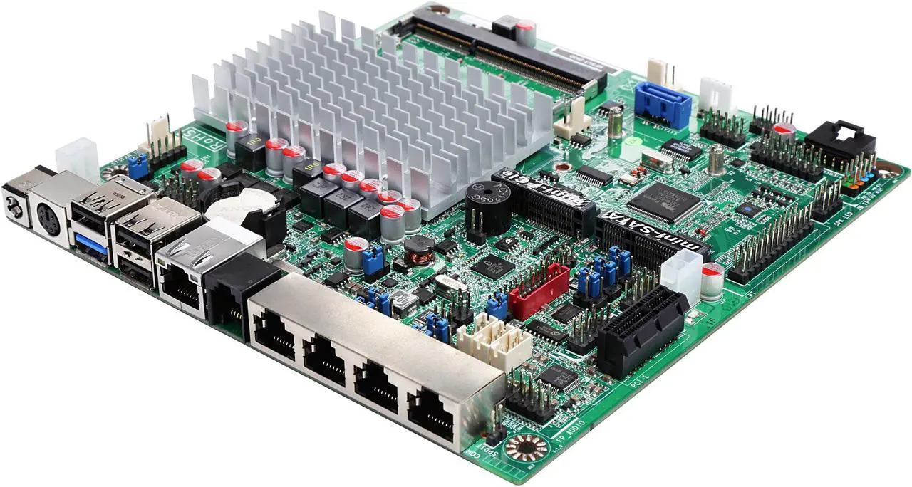 JetWay JNF9VT-2930 Intel Celeron N2930 SoC, Thin Mini-ITX w/ 4 x RJ45 Serial Ports + 1 x GBLAN ...