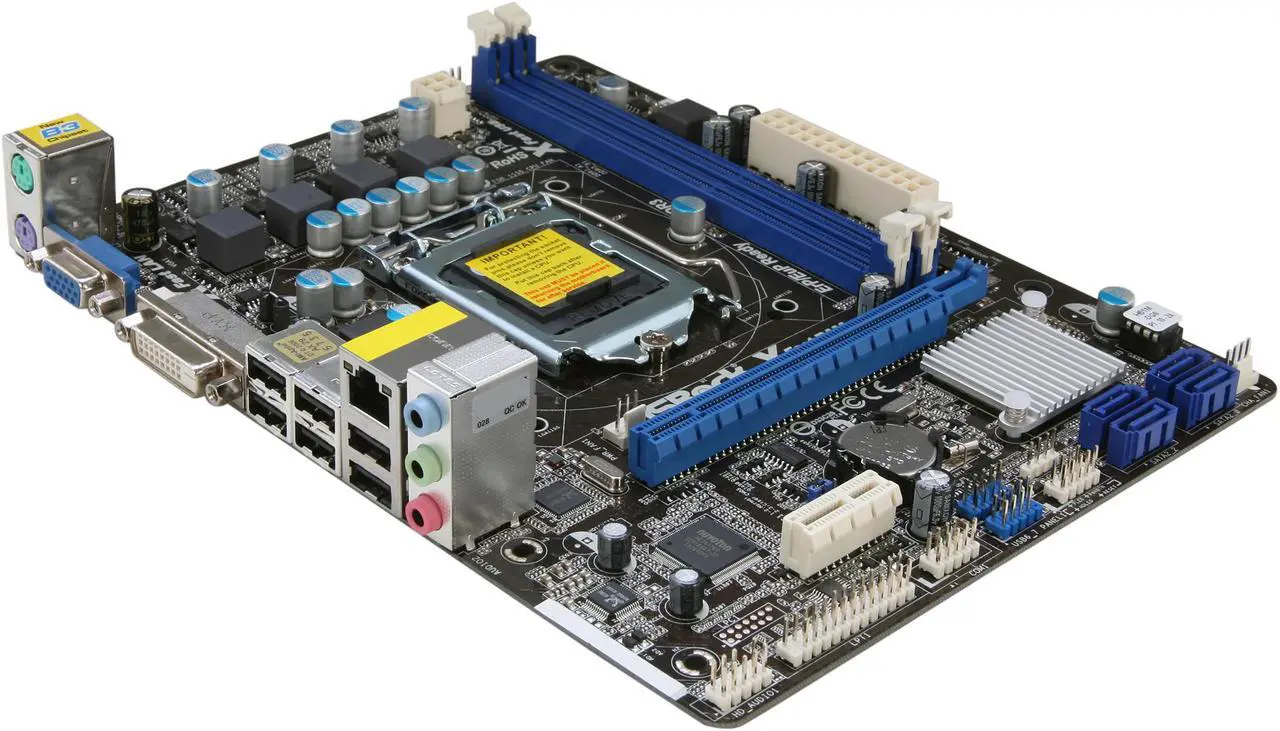 ASRock H61M-DGS LGA 1155 Micro ATX Intel Motherboard - Newegg.com