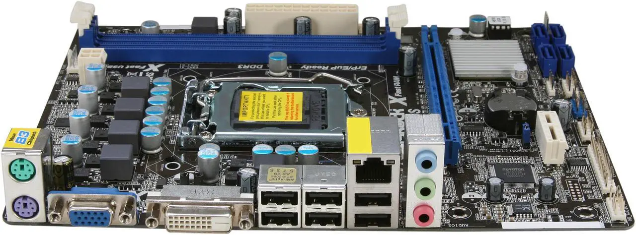 ASRock H61M-DGS LGA 1155 Micro ATX Intel Motherboard - Newegg.com