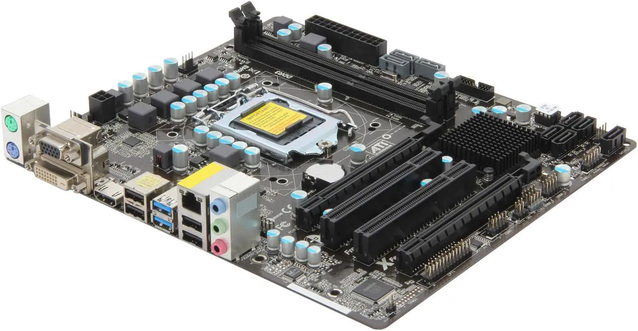 ASRock B75M R2.0 LGA 1155 Micro ATX Intel Motherboard with UEFI BIOS ...