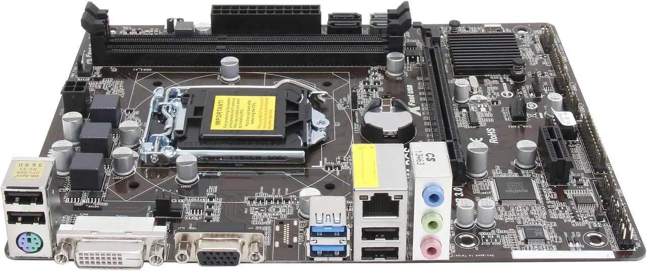 ASRock H81M-DGS R2.0 LGA 1150 Micro ATX Intel Motherboard - Newegg.com