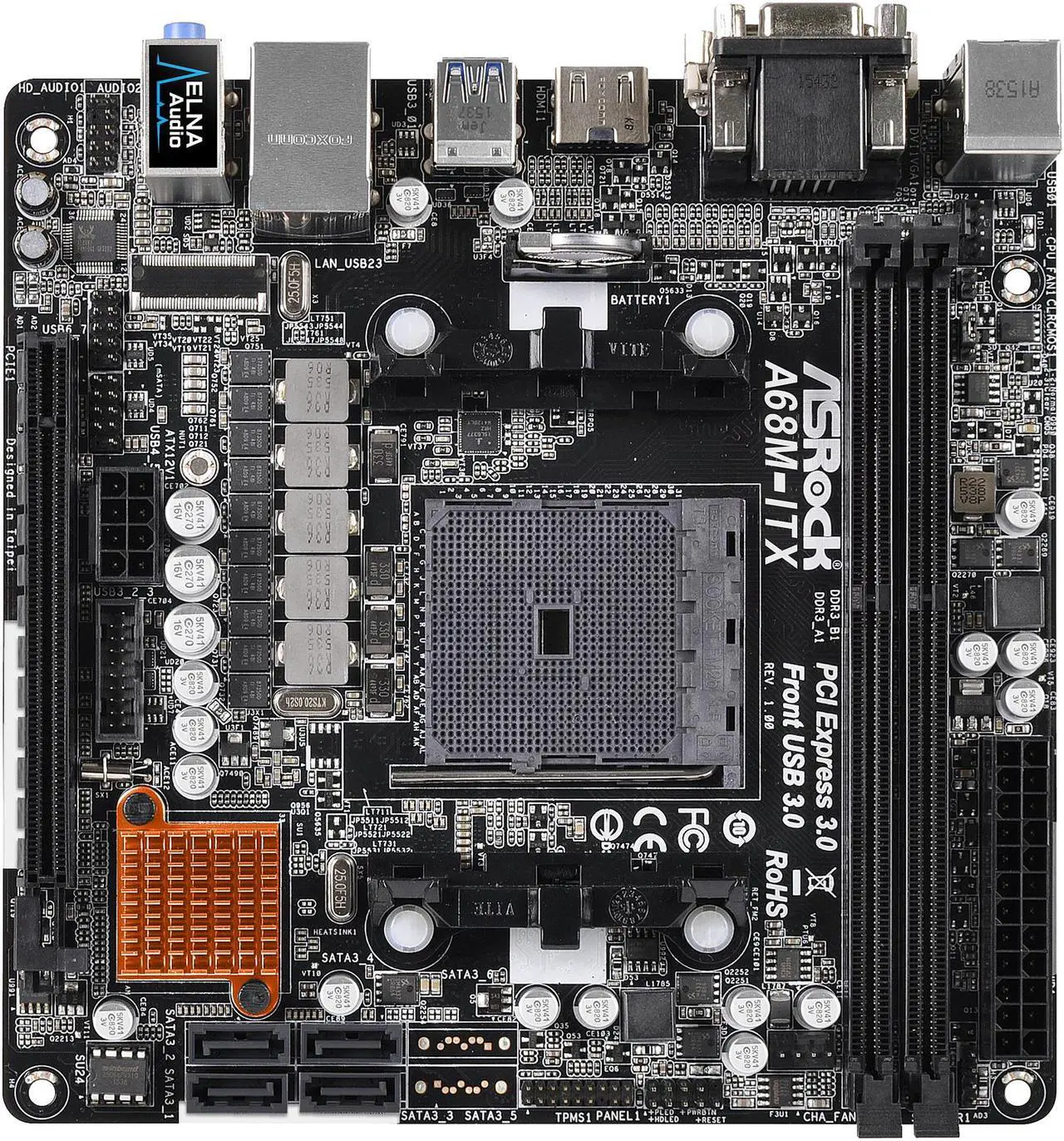 ASRock A68M-ITX FM2+ / FM2 Mini ITX AMD Motherboard - Newegg.com