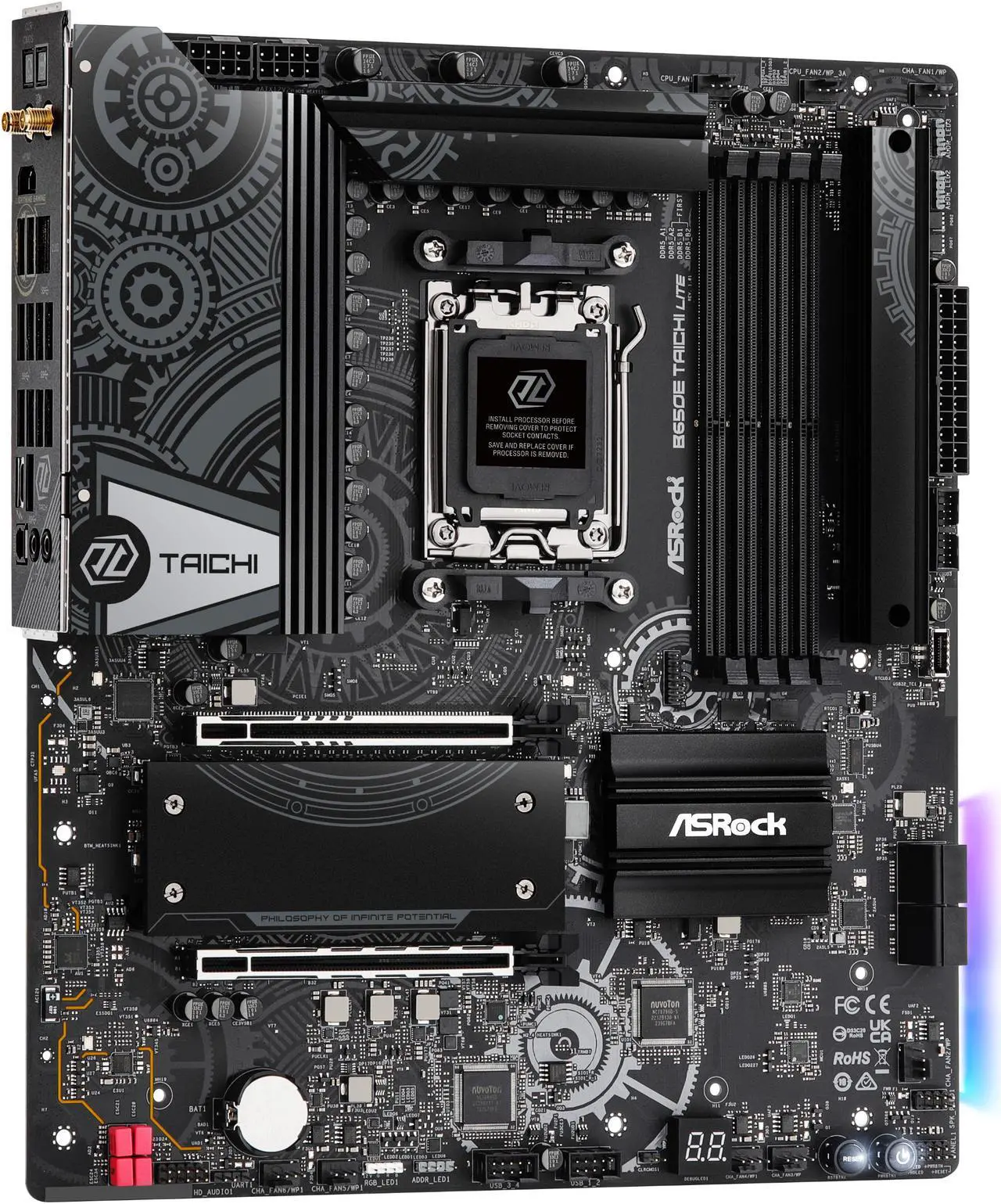 Open Box: ASRock B650E Taichi Lite AM5 DDR5 AMD B650E SATA 6Gb/s ...