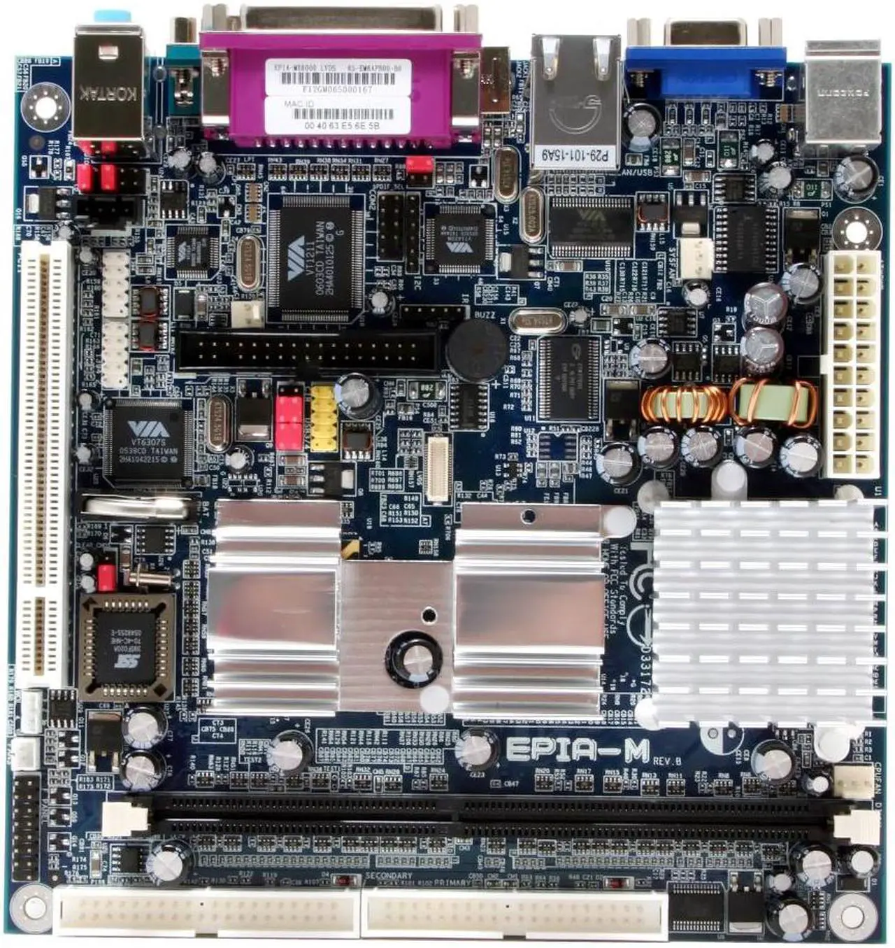 VIA EPIA ME6000 VIA C3 600MHz Fanless Processor Mini ITX - Newegg.com