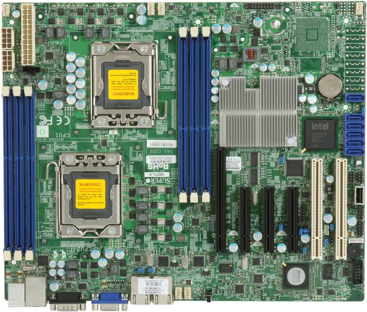 SUPERMICRO MBD-X8DTL-iF-O Dual LGA 1366 Intel 5500 ATX Dual Intel Xeon ...
