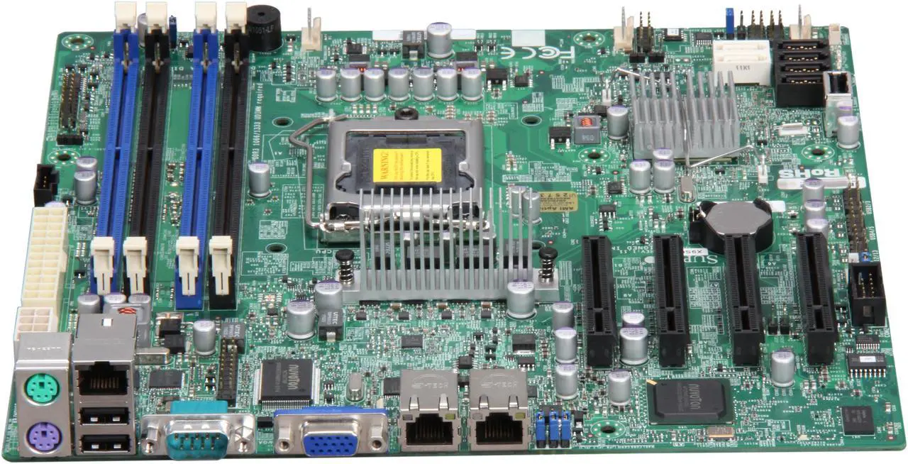 SUPERMICRO MBD-X9SCM-F-O LGA 1155 Intel C204 Micro ATX Intel Xeon E3 ...