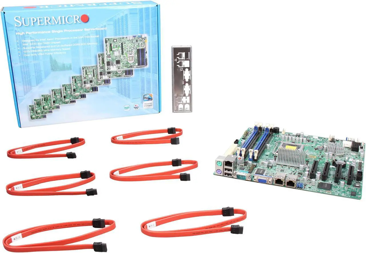 SUPERMICRO MBD-X9SCM-F-O LGA 1155 Intel C204 Micro ATX Intel Xeon E3 ...