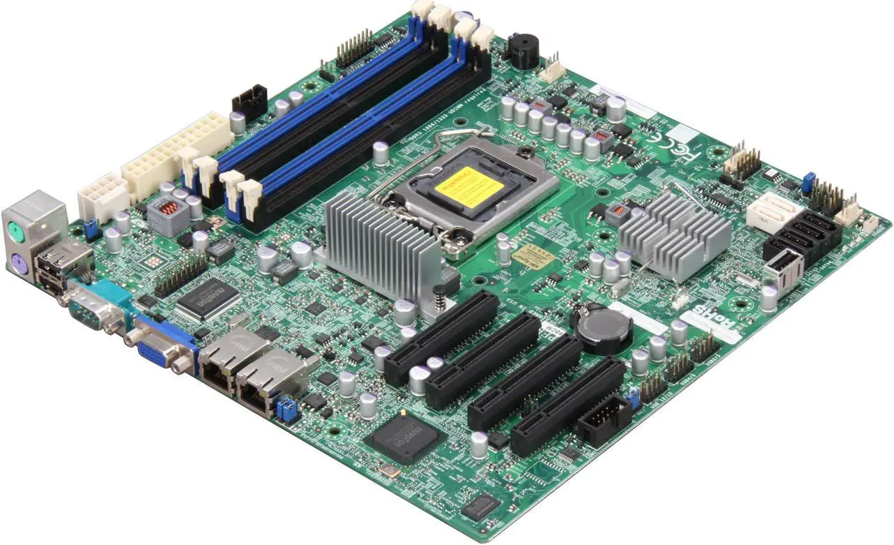 SUPERMICRO MBD-X9SCM-O LGA 1155 Intel C204 Micro ATX Intel Xeon E3 ...