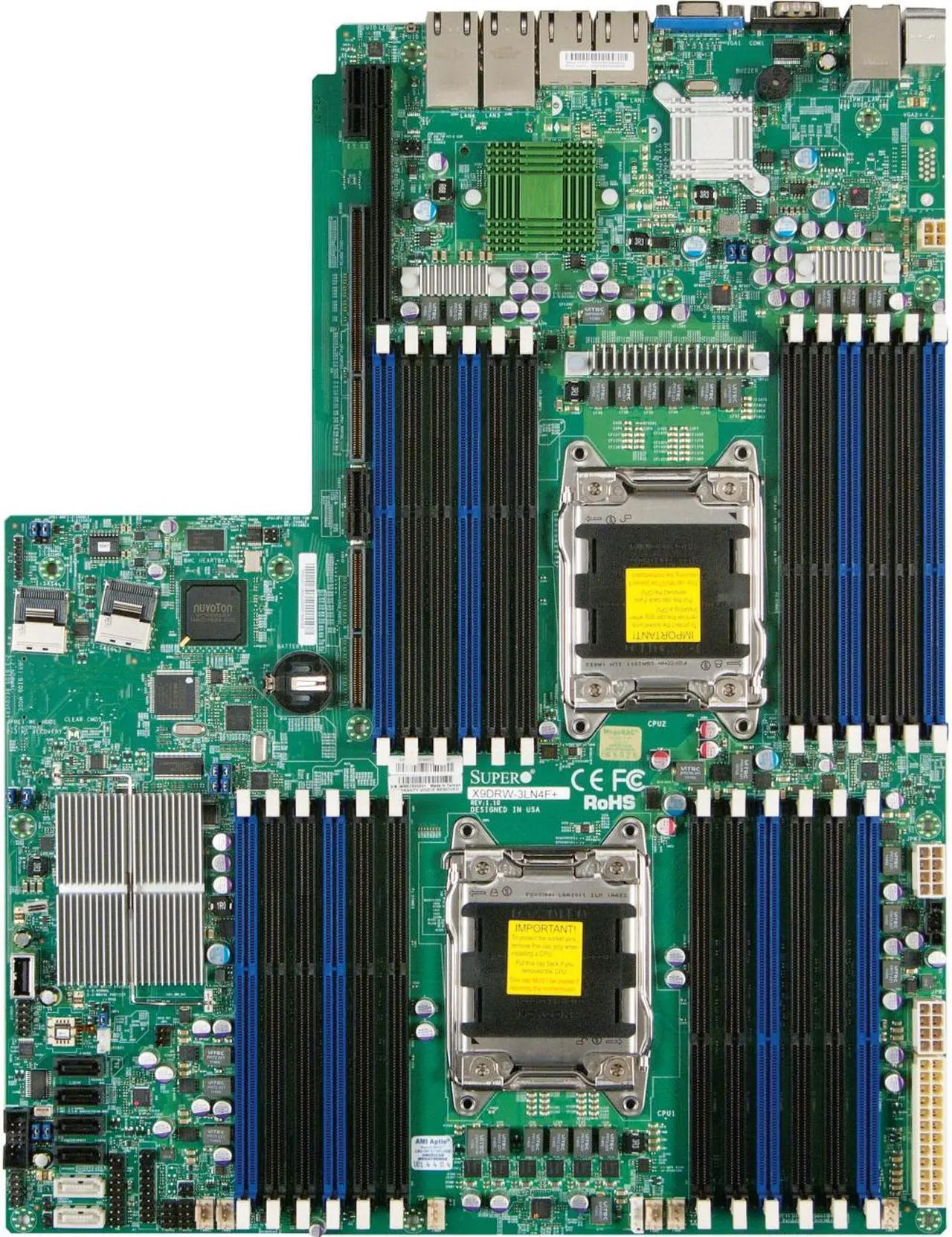 Supermicro X9DRW-3LN4F+ Server Motherboard - Intel C606 Chipset ...