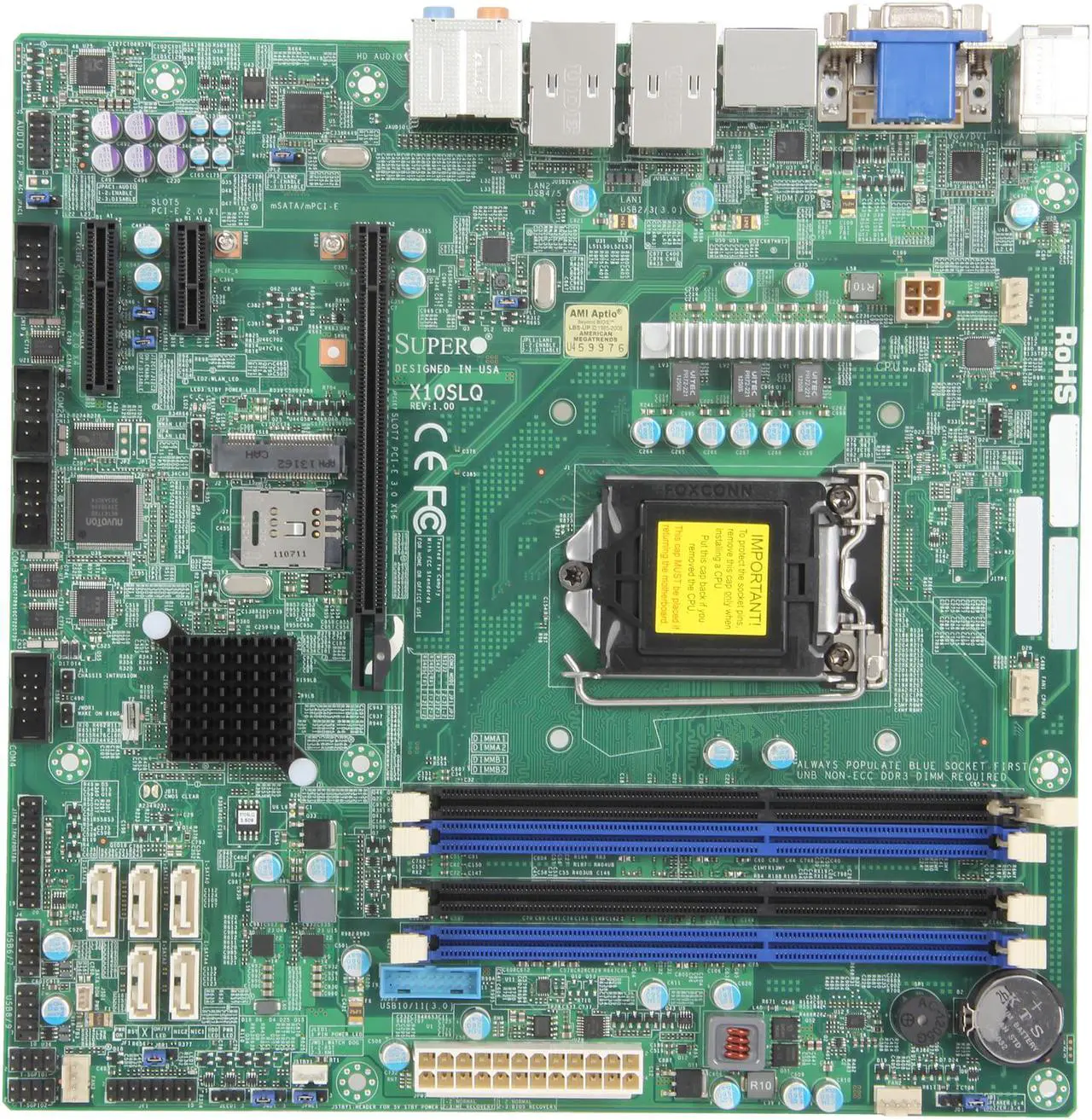 SUPERMICRO MBD-X10SLQ-O Micro ATX Server Motherboard - Newegg.com