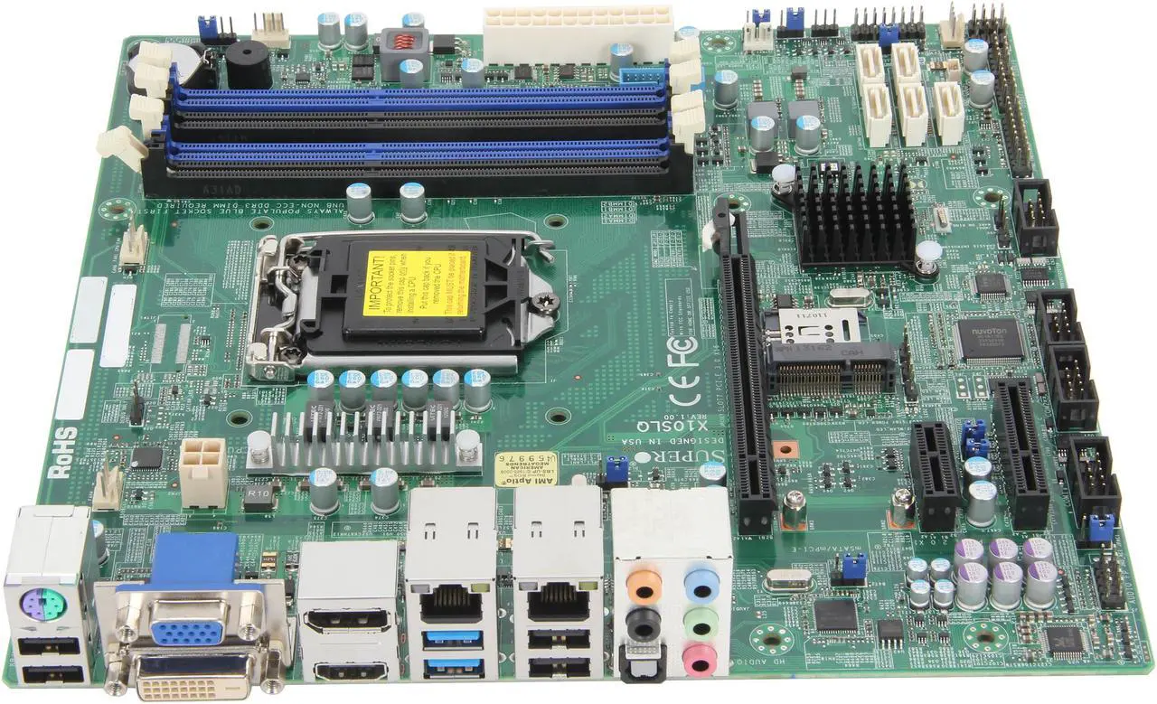 SUPERMICRO MBD-X10SLQ-O Micro ATX Server Motherboard - Newegg.com