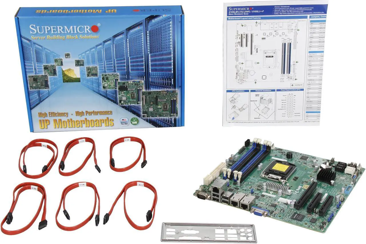 SUPERMICRO MBD-X10SLL+-F-O uATX Server Motherboard - Newegg.com