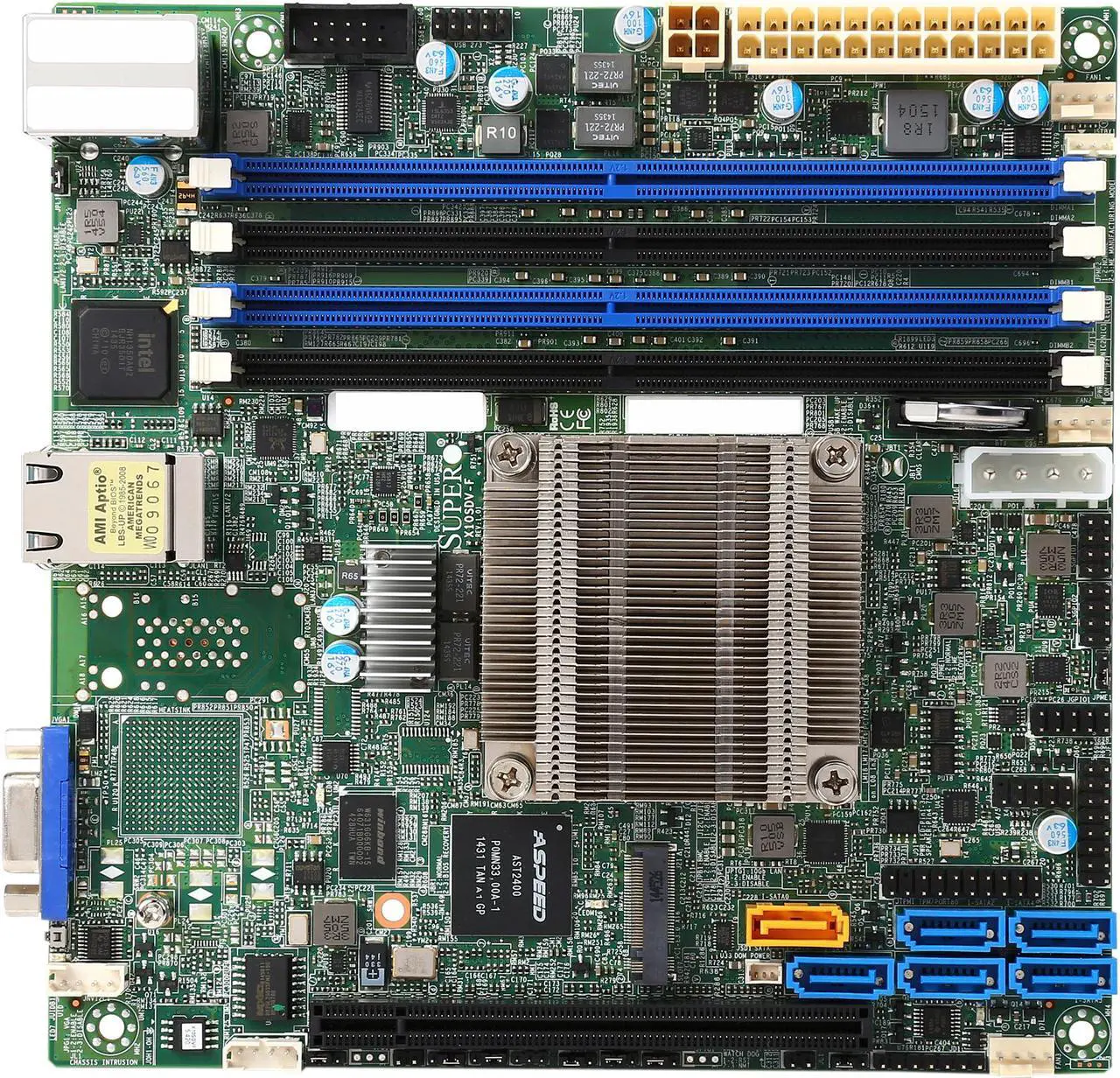 SUPERMICRO MBD-X10SDV-F-O Mini ITX Server Motherboard Xeon processor D ...