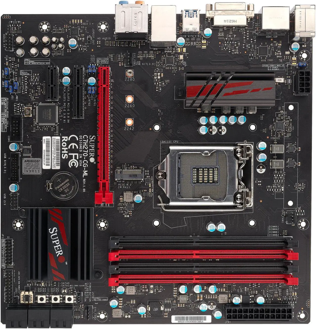 SUPERMICRO C7H270-CG-ML LGA 1151 Micro ATX Motherboards - Intel ...